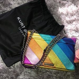 Kurt Geiger | Bags | Authentic Metallic Rainbow Kurt Geiger Bag | Poshmark